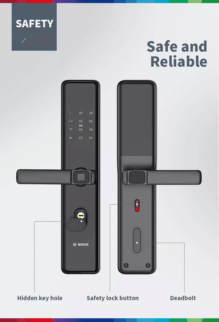 Khóa Cửa Vân Tay Bosch ID30-Xám - KTG VIỆT NAM